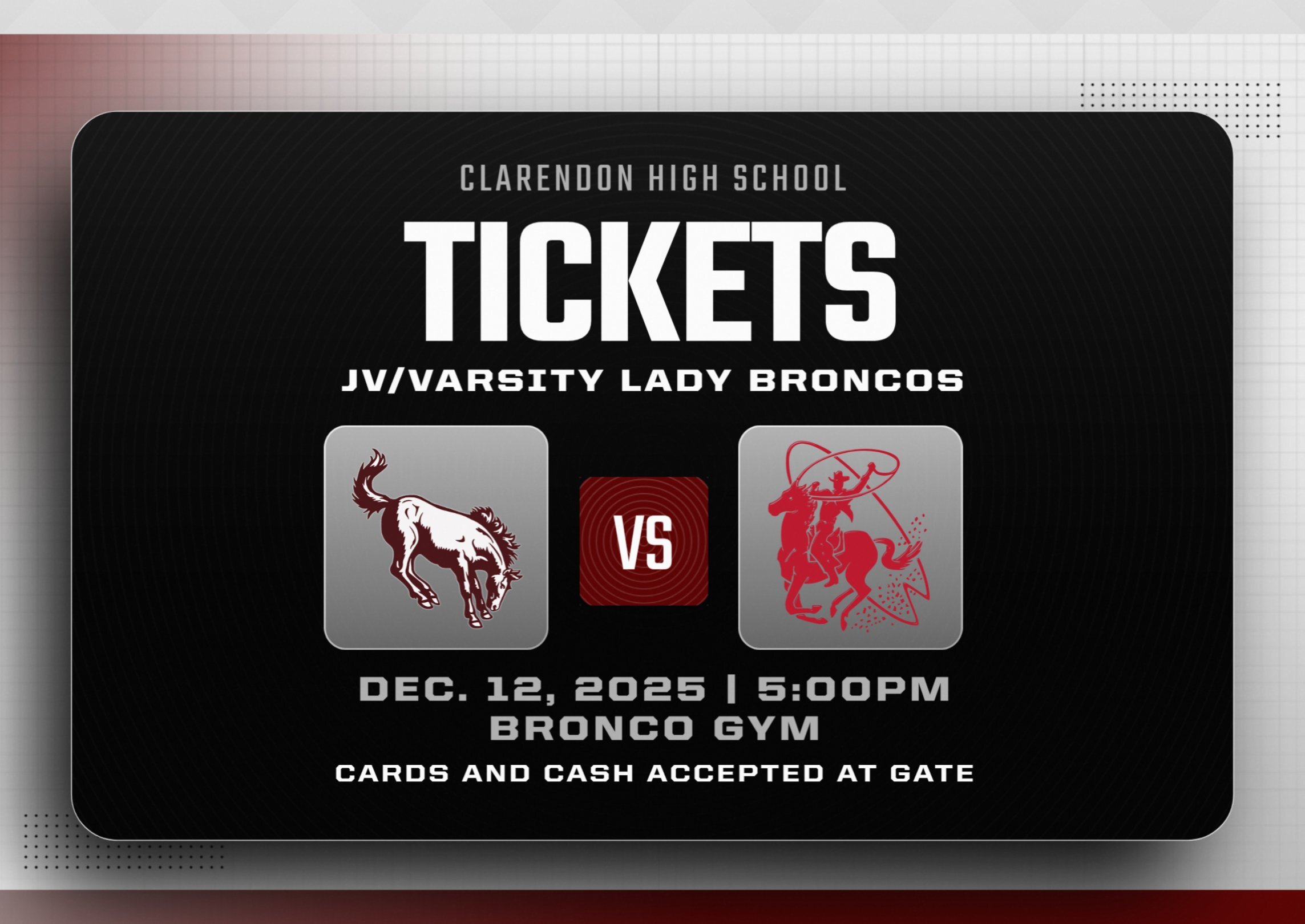 JV/Varsity Girls (Lady Broncos) vs. Perryton | clarendon Box Office