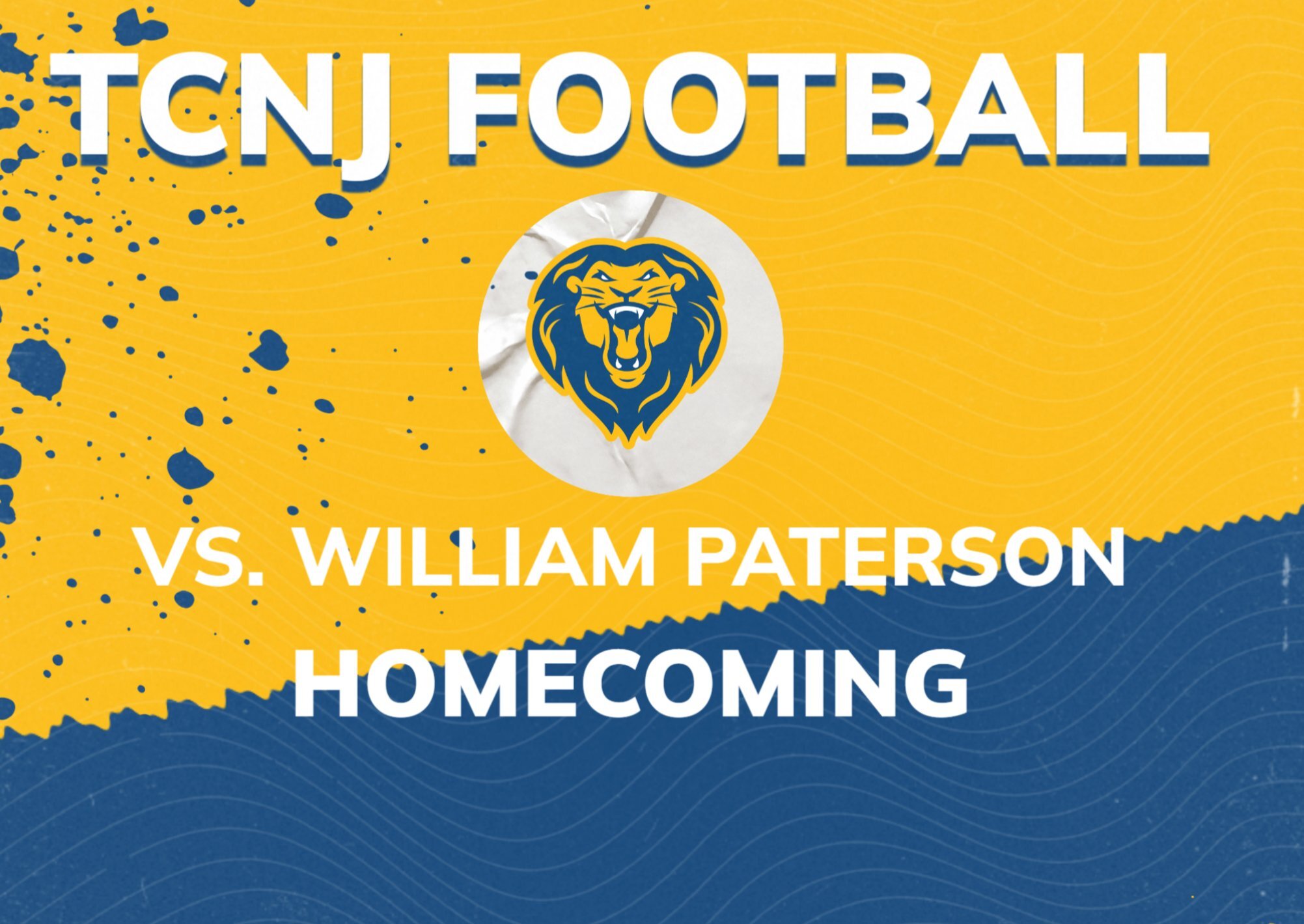 William Paterson vs TCNJ Football | Homecoming and Family Day ...