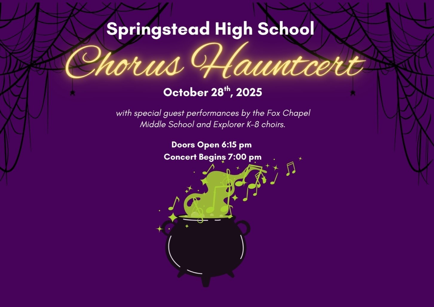 Springstead Chorus: Fall Hauntcert | hernandoschools Box Office