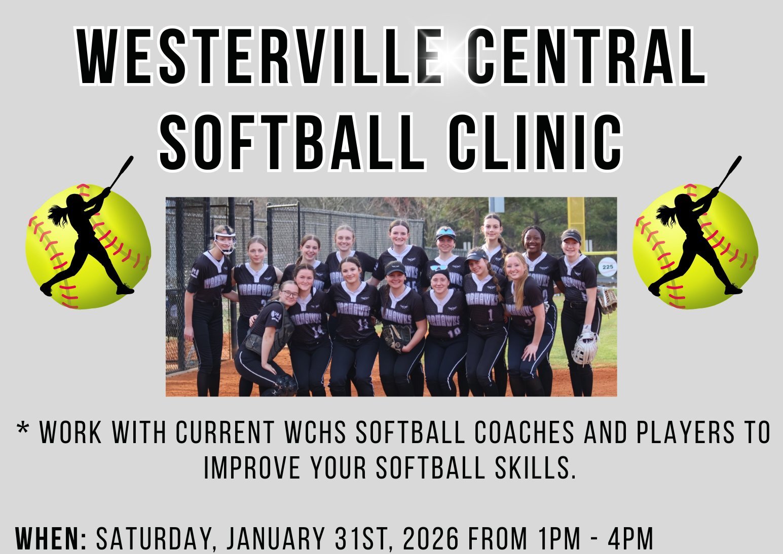 2026 WCHS Softball Youth Clinic | westerville Box Office