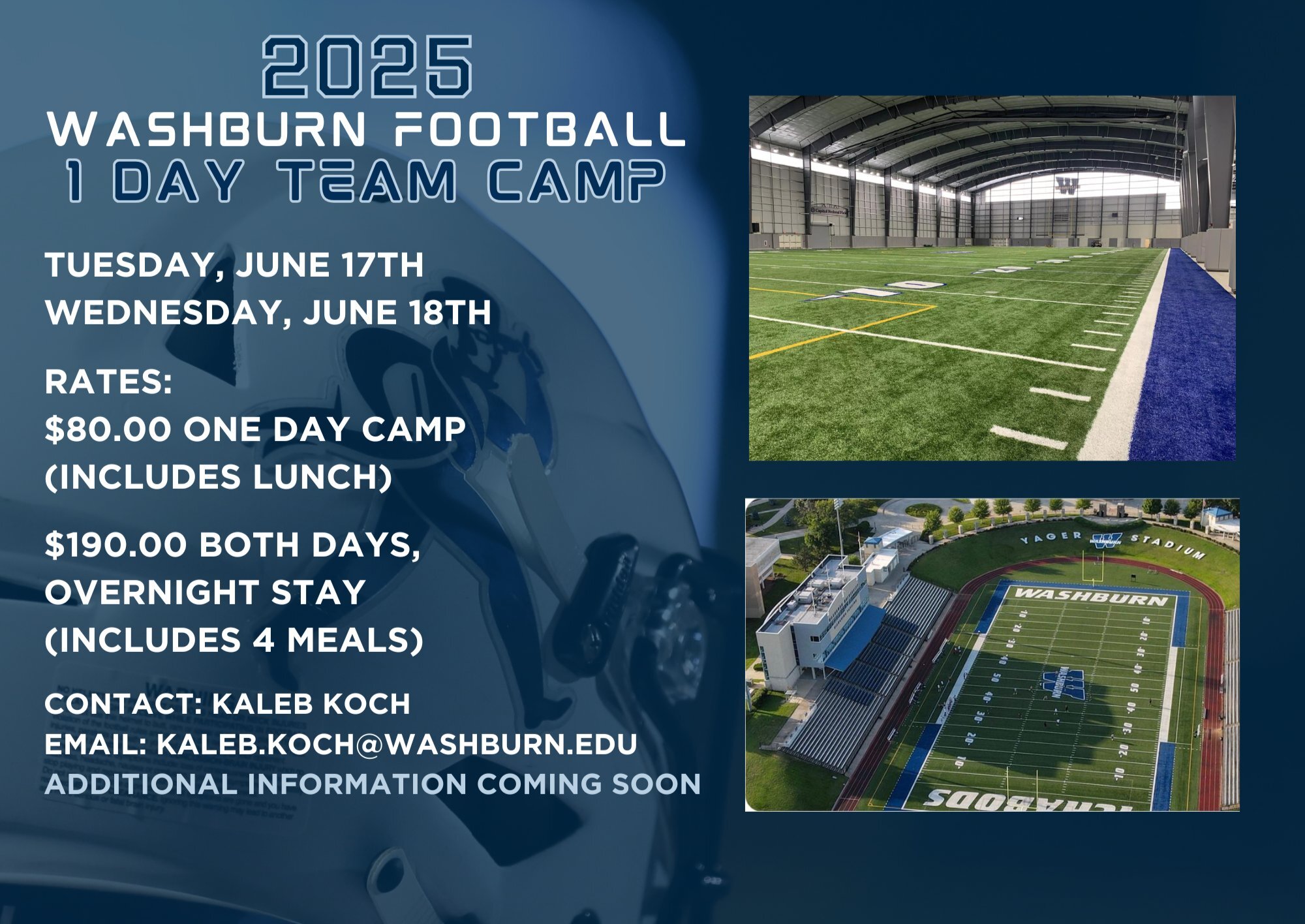 2025 Washburn Football 1 Day Team Camp | wuichabods Box Office